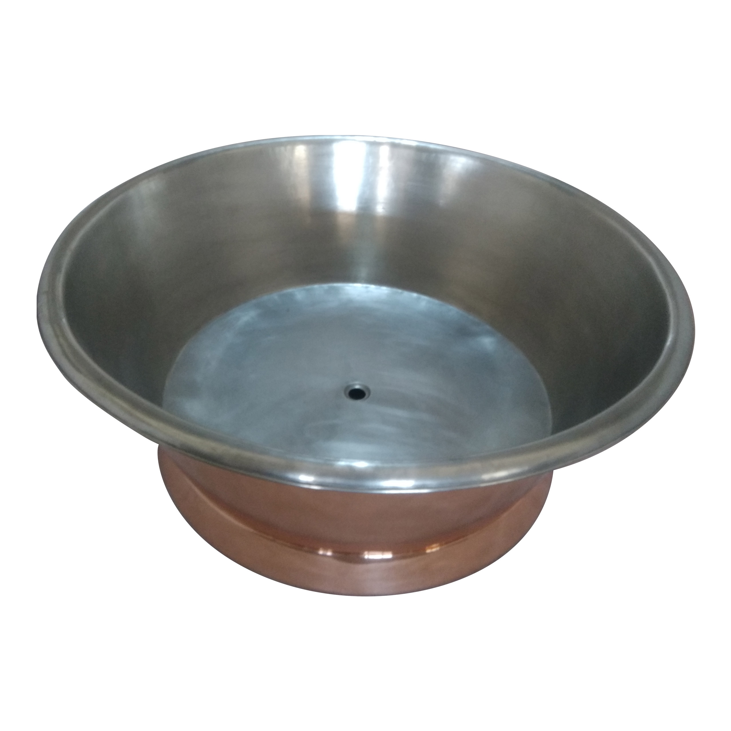 Round Copper Tub Inside Tin Outside Polish Copper - Coppersmith® Creations